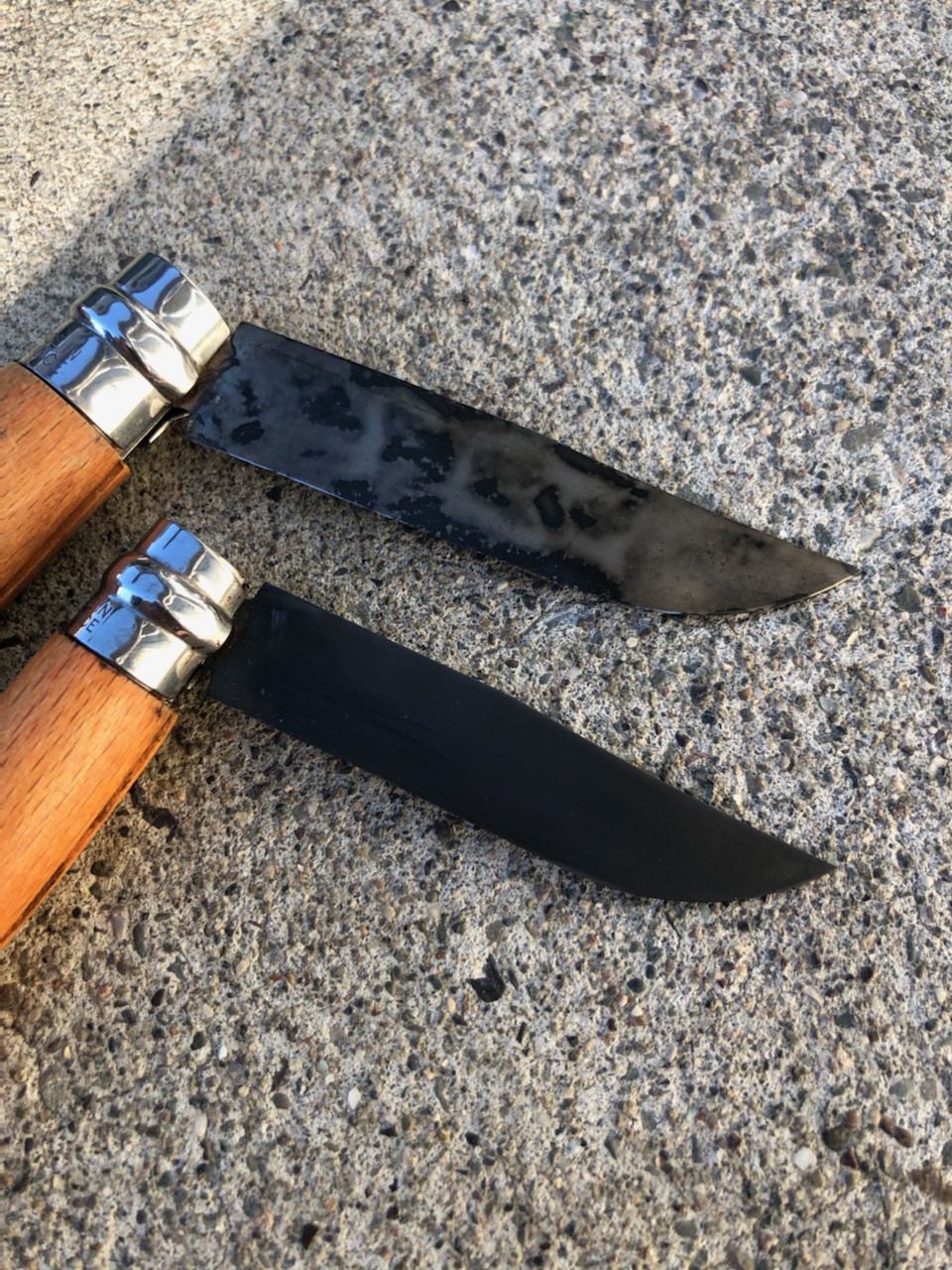 How to Get a Blue Patina on Carbon Steel - HuntingSage